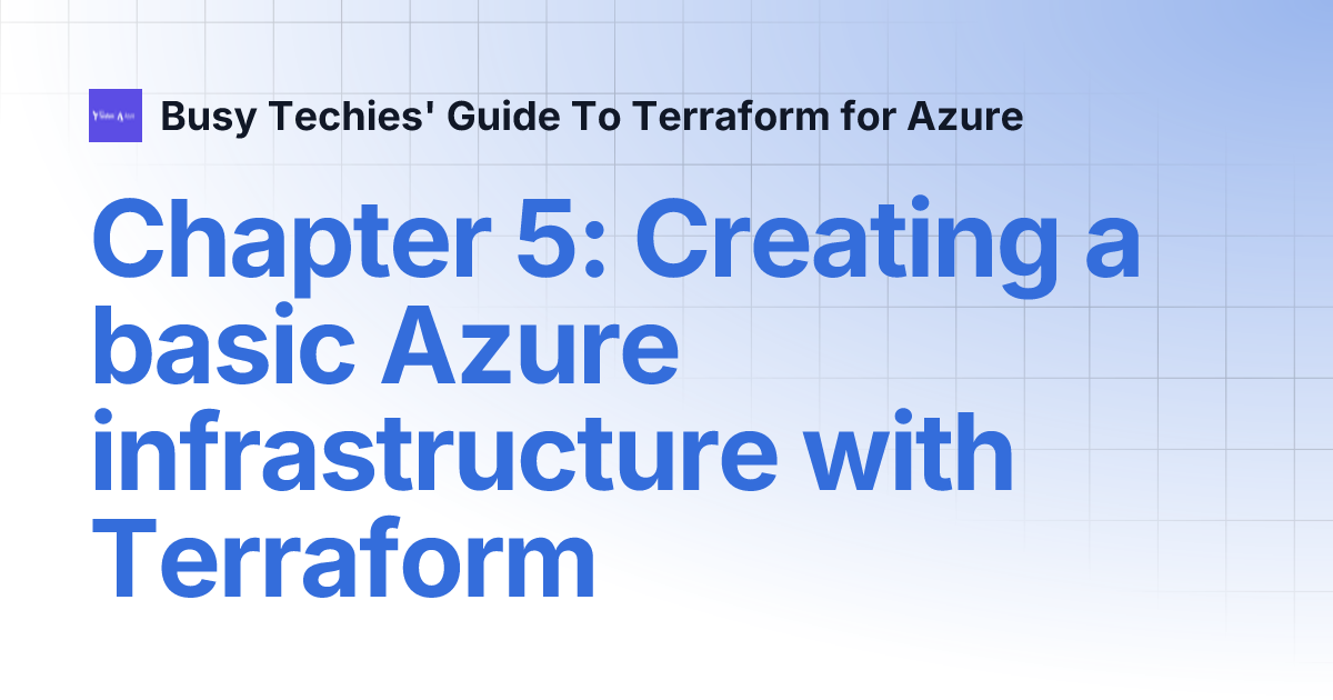 Chapter 5 Creating A Basic Azure Infrastructure With Terraform Busy 4626